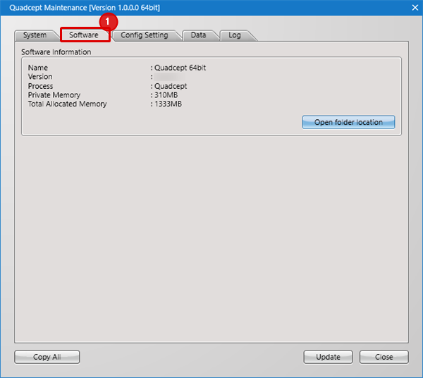 Quadcept Maintenance - Software